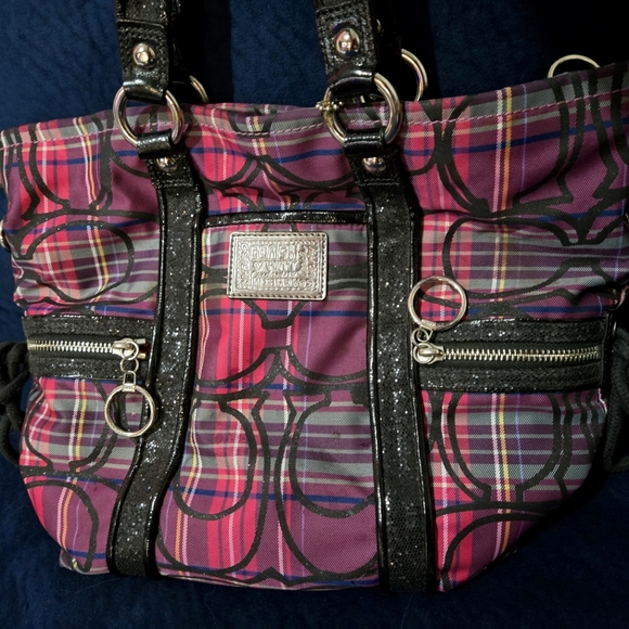 Coach | Bags | Vintage Coach Poppy Tartan Plaid Purse With Spotlight ...